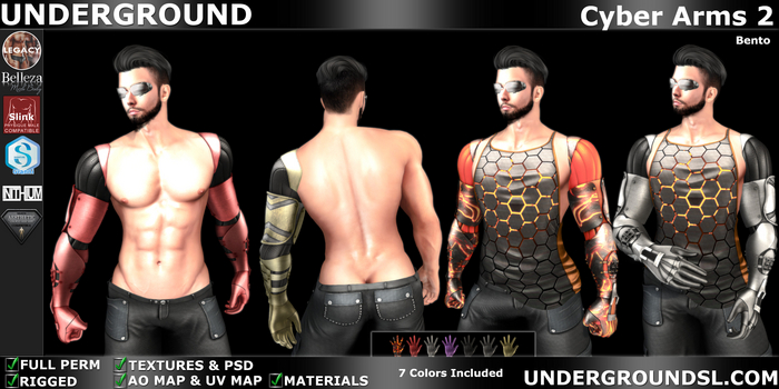 Second Life Marketplace - (UG FULL PERM) - Cyber Arms 2